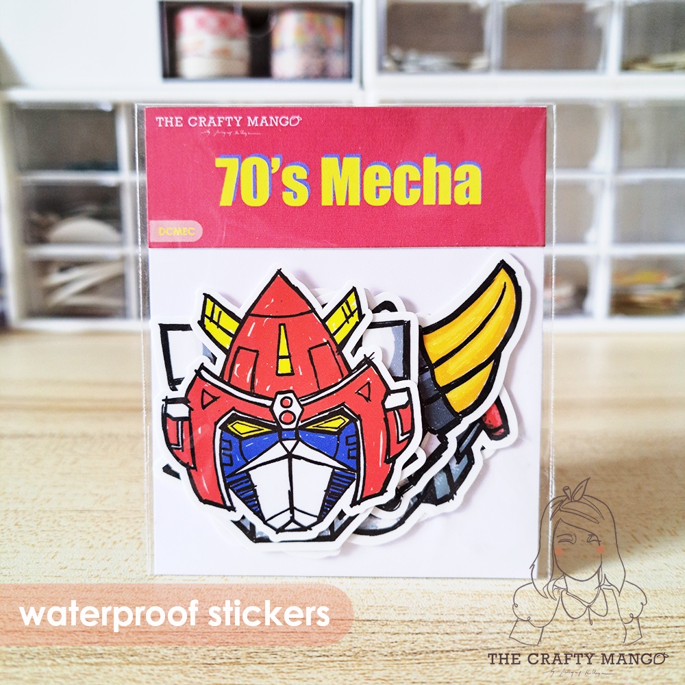 70s Mecha Stickers | waterproof anime Voltes V stickers laptop | DC70S ...