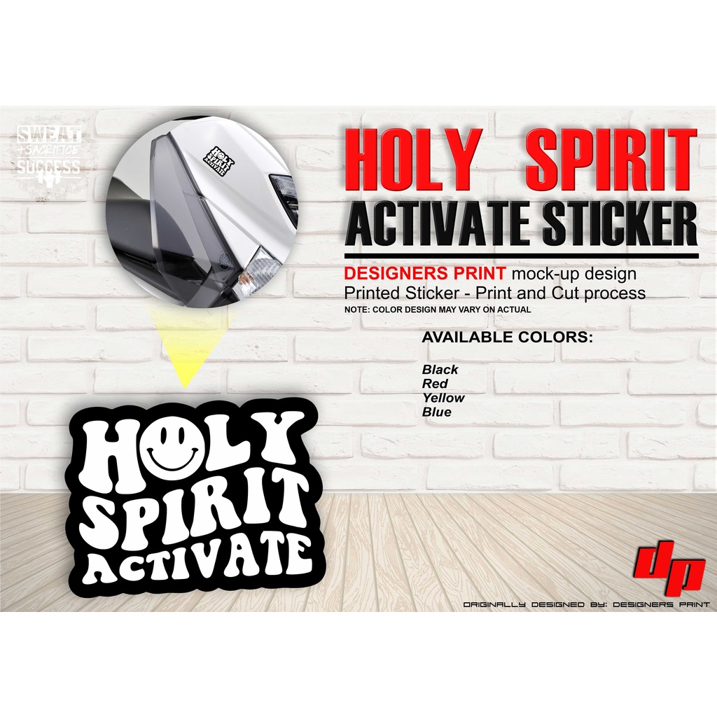 Holy Spirit Activate Sticker - Printed Sticker, Waterproof, Laminated ...