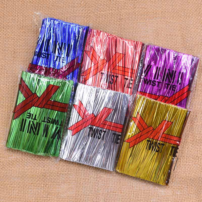 800Pcs Multicolor Wire Metallic Twist Ties for Party Candy Bag ...