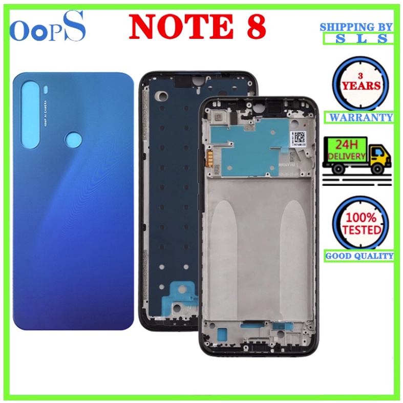 NOTE8 Full Housing For Xiaomi Redmi NOTE 8 LCD Middle Front Frame Bezel ...