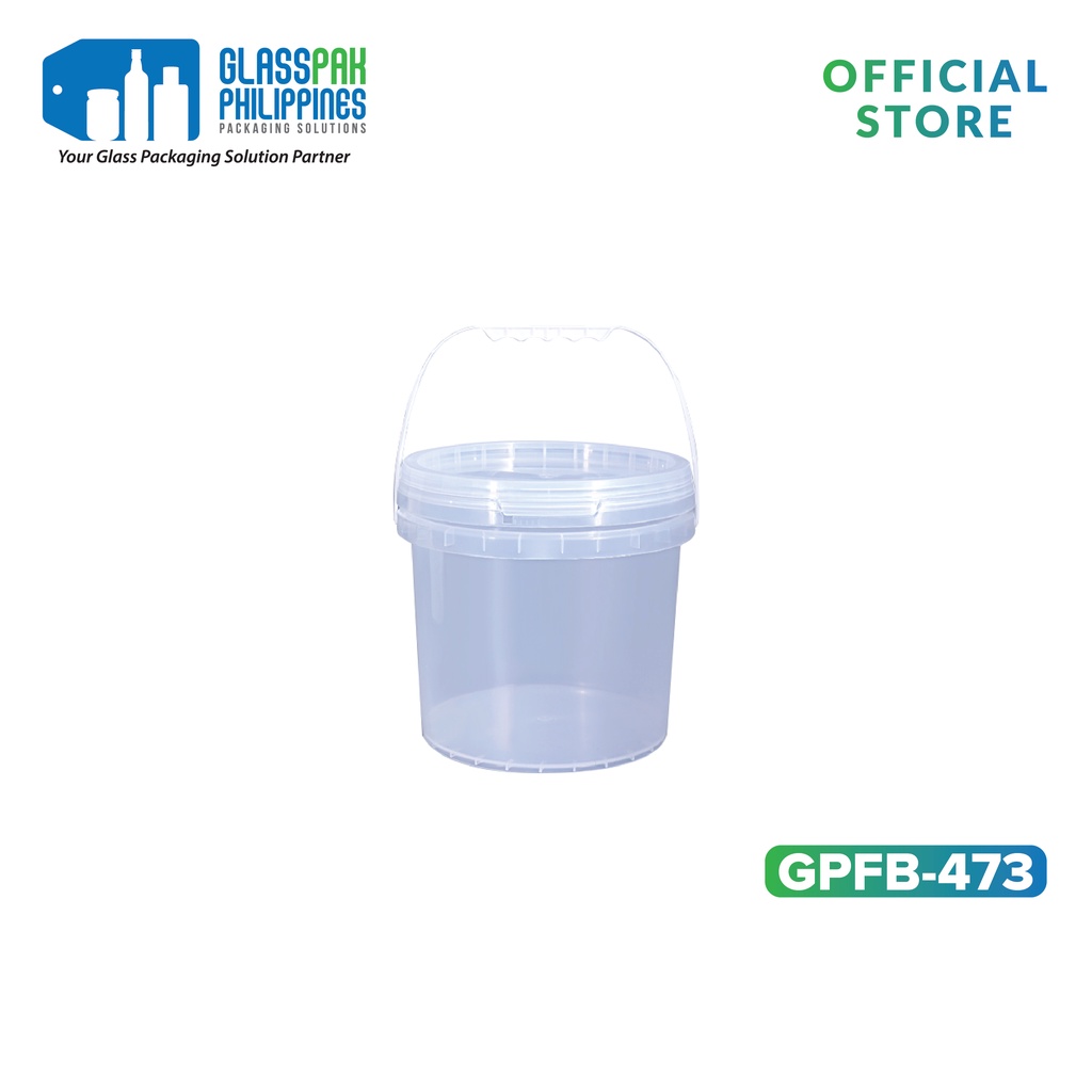 Glasspak 2L 4L 6L 12L Plastic Transparent Bucket Multi-Purpose Empty ...