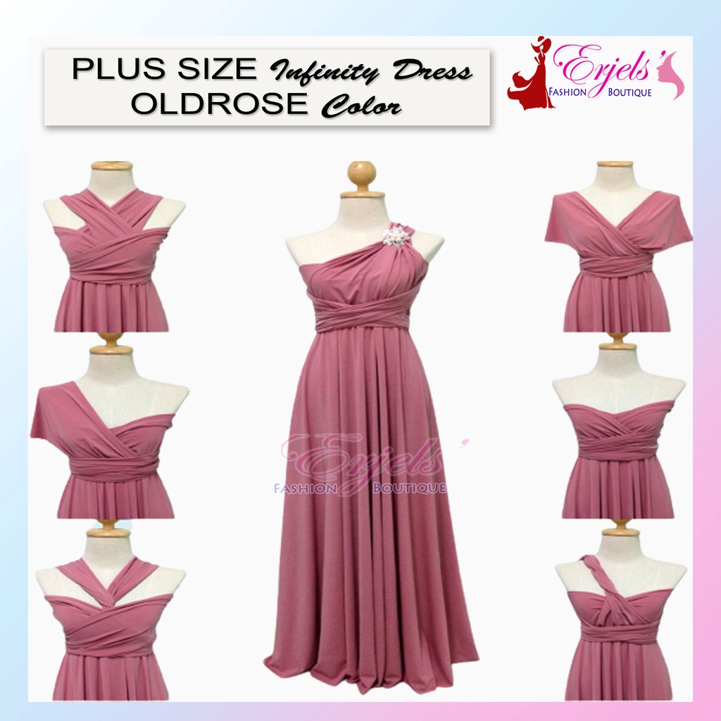 PLUS SIZE Infinity Dress With Tube Floor Length | Can fit to 34-42 ...