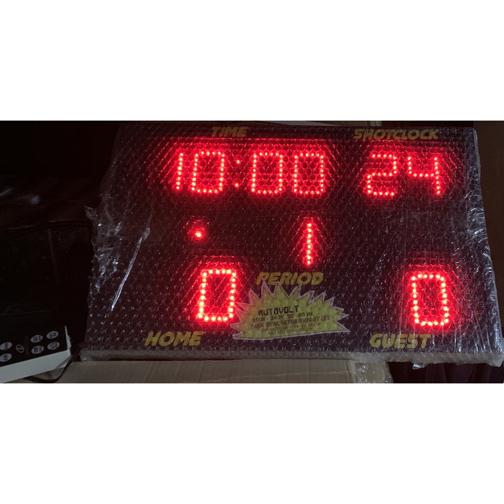 14" x 22" Electronic LED Basketball Scoreboard Score Board Timer Scorer ...