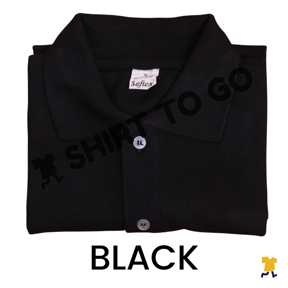 SOFTEX / WHISTLER (Big Sizing) Polo Shirt for Men and Women BLACK WHITE ...