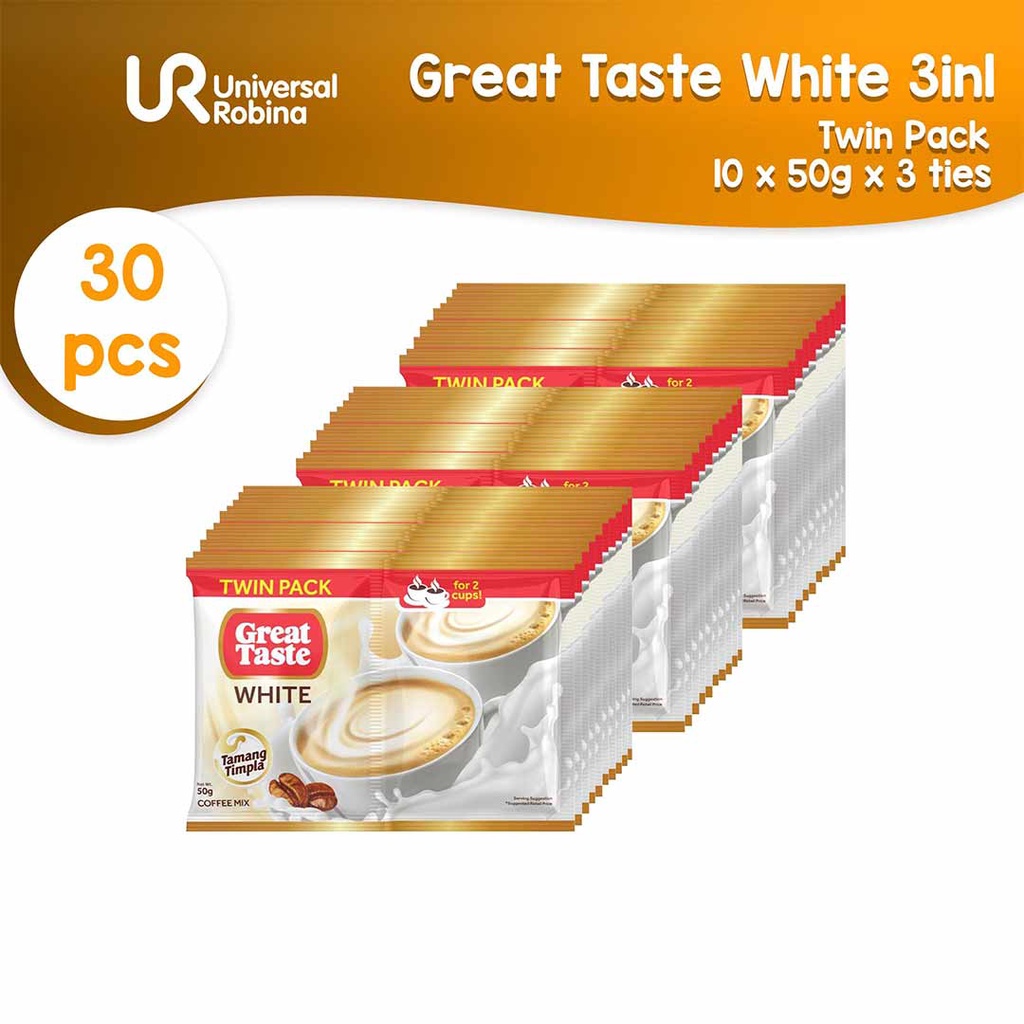 3 x Great Taste White 3-in-1 Twin Pack (50g x 10) | Shopee Philippines