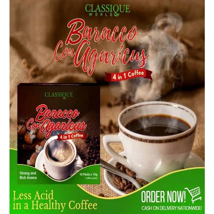 Barraco Con Agaricus Coffee (10's) | Shopee Philippines