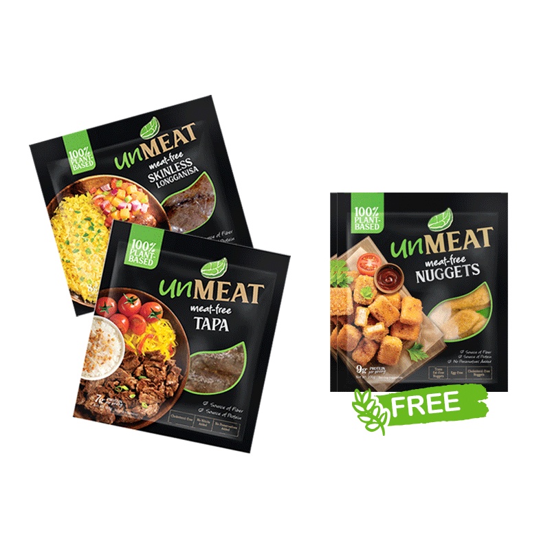 Buy 1 unMeat Longganisa 180g and 1 unMeat Tapa 180g, get 1 unMeat ...