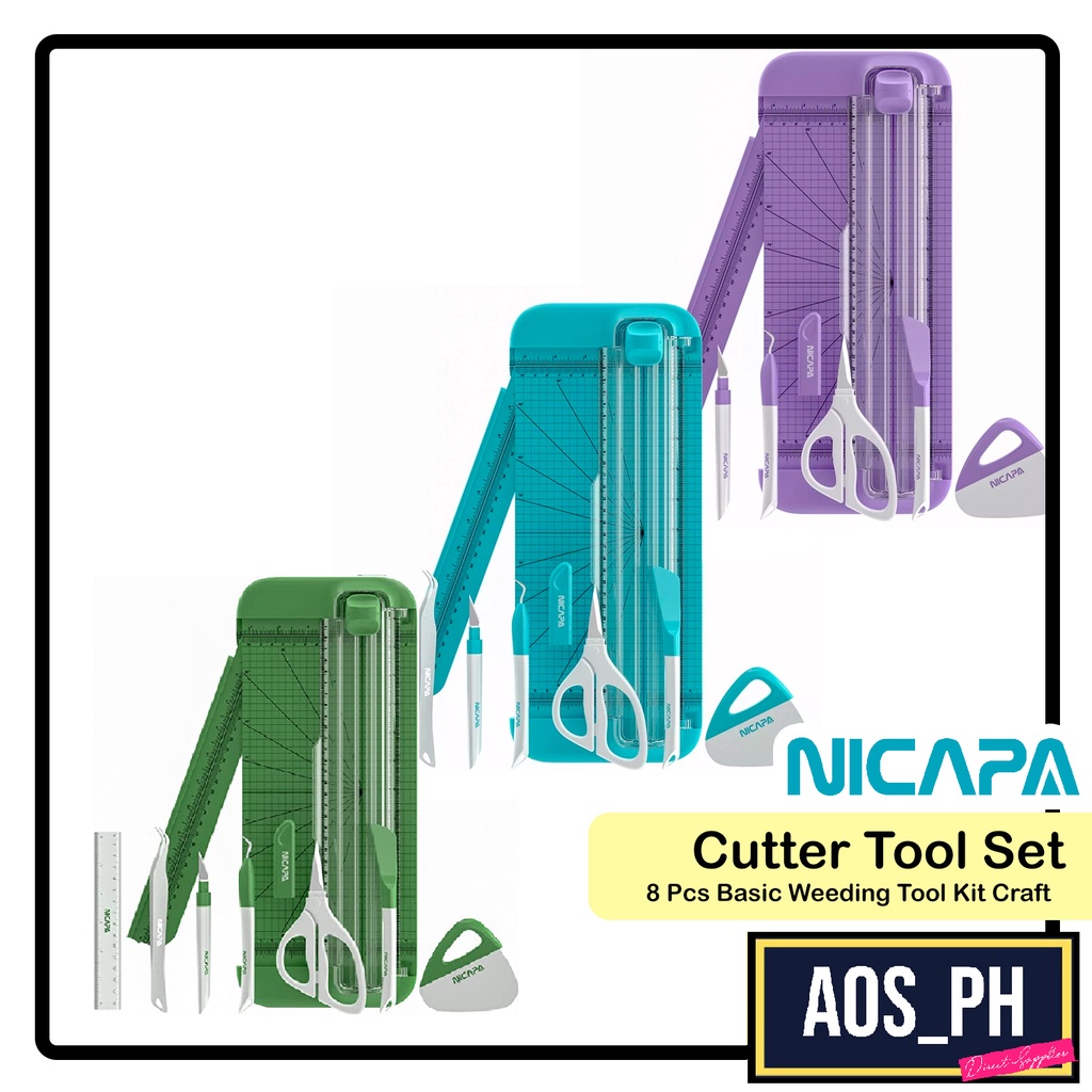 Nicapa Paper Cutter Trimmer and tool set | Shopee Philippines