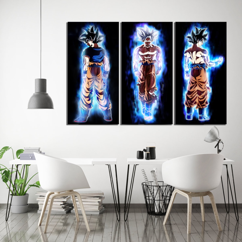 3 Piece HD Dragon Ball Anime Poster Picture Ultra Instinct Goku Dragon ...