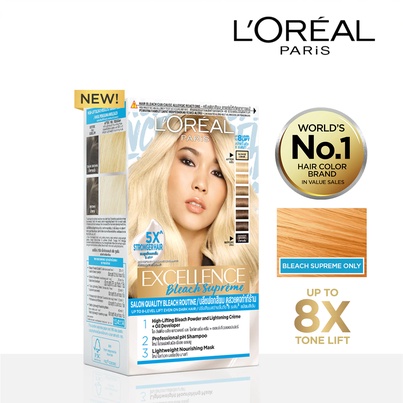 Best Seller LOREAL Paris Excellence Bleach Supreme - 8X Tone Lift with ...