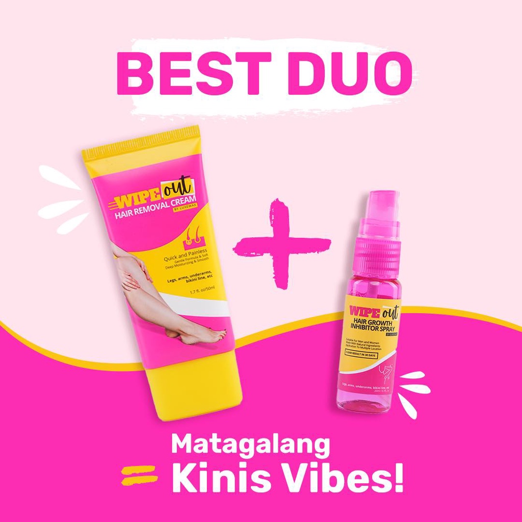 WIPE OUT HAIR REMOVAL CREAM, SPRAY | Shopee Philippines