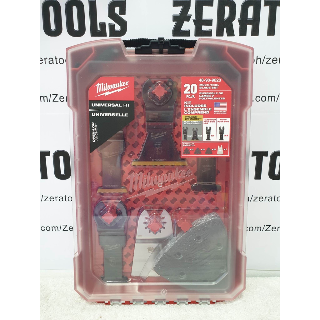 Milwaukee Universal Fit OPEN-LOK 20-Piece Oscillating Multi-Tool Blade ...