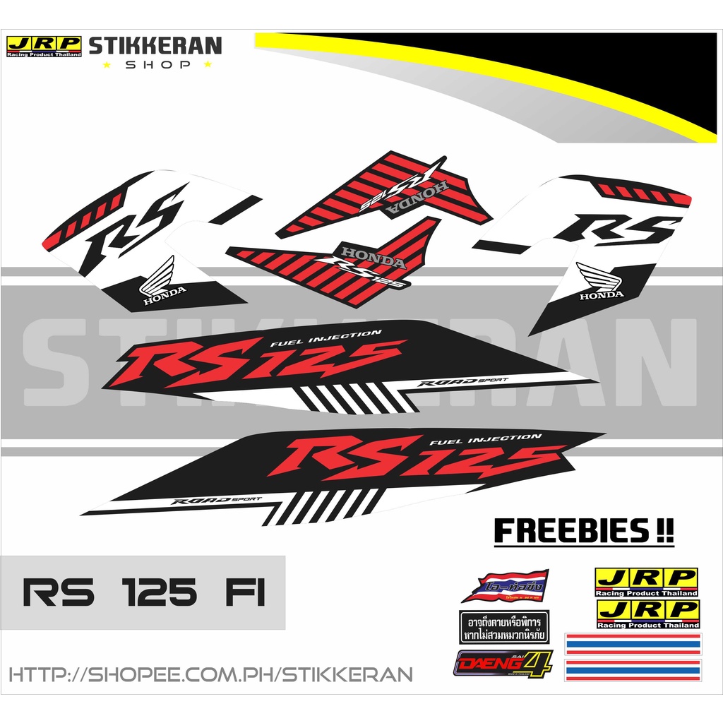 HONDA RS 125 FI STOCK NEW STOCK DECAL | Shopee Philippines