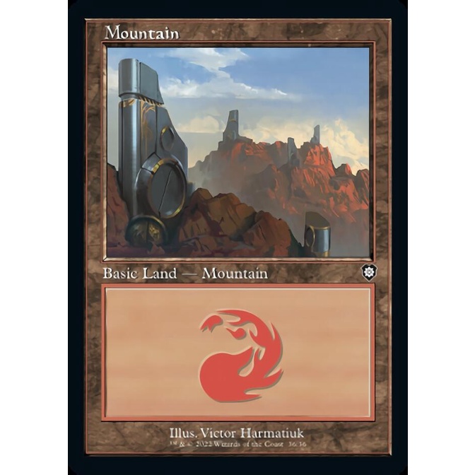 Magic the Gathering | Retro Frame Basic Lands (Dominaria Remastered) (Brother's War Commander ...