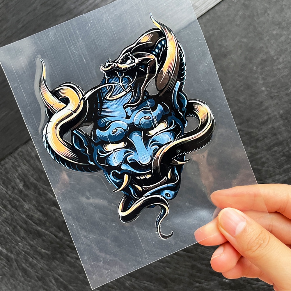 JDM Sticker Samurai Soul Motorcycle Sticker Japanese Oni Samurai Car ...