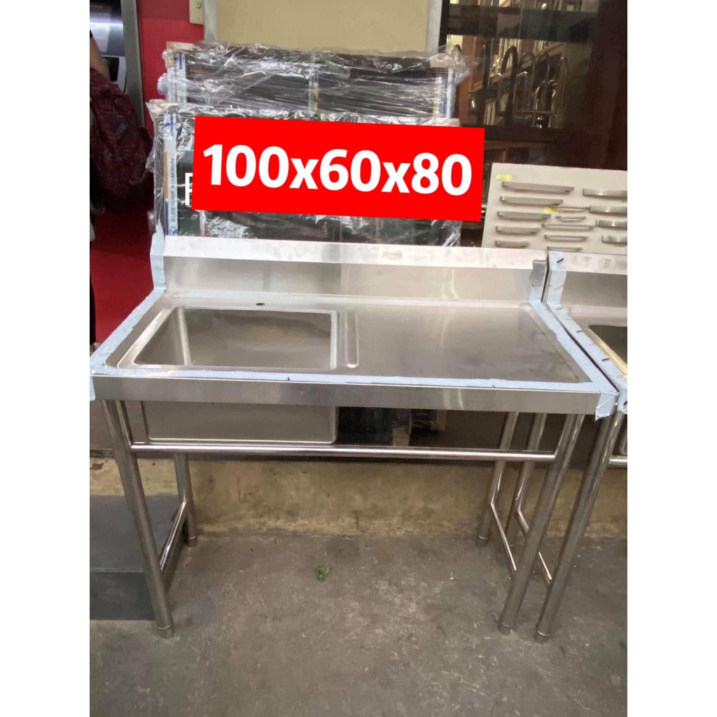 Portable Kitchen Sink with Stand 100x60x80cm WITH FAUCET | Shopee ...