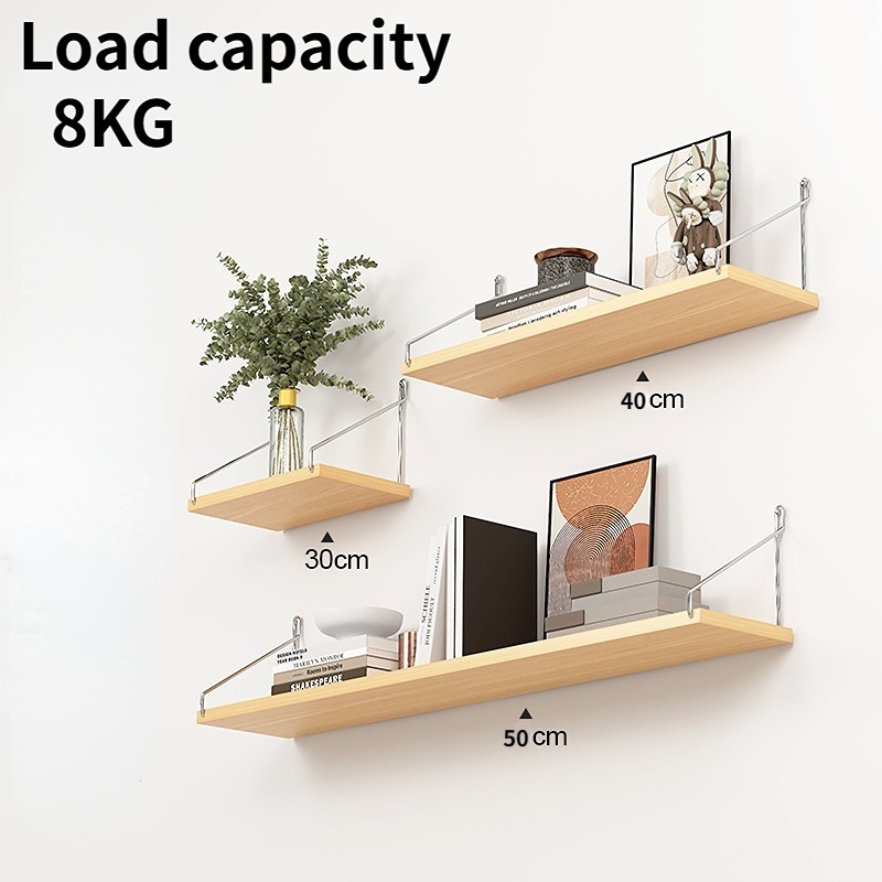 3pcs Shelves for Wall Set Wooden Wall Storage Panels Floating Hanging ...