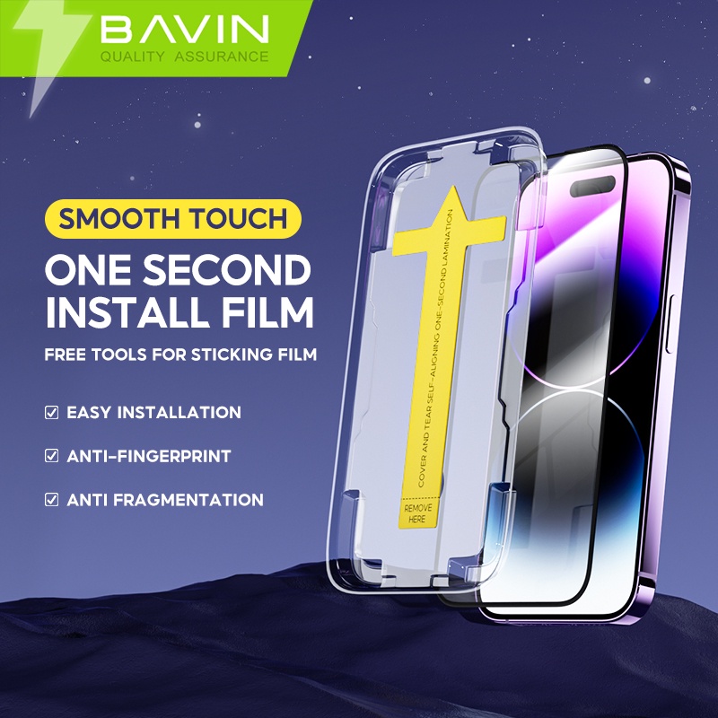 BAVIN Q3 Series Screen Protector Tempered Glass Full Screen for iPh 15 ...