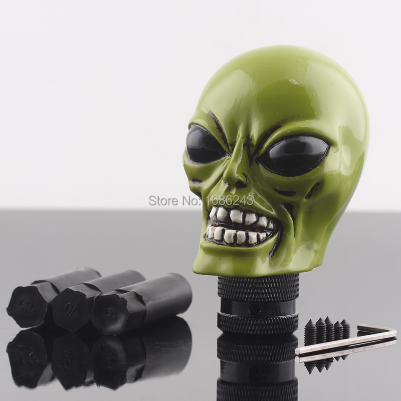 ∝※ Aliens Head Model Car Truck Shifter Gear Shift Knob Manual Lever ...