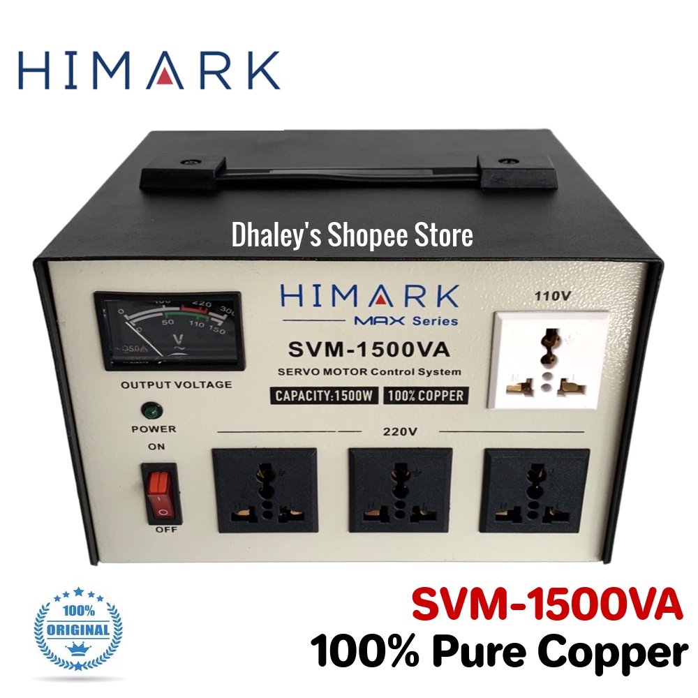 Himark 1500 AVR SVM-1500VA 100% Pure Copper 1500watts AVR Automatic ...