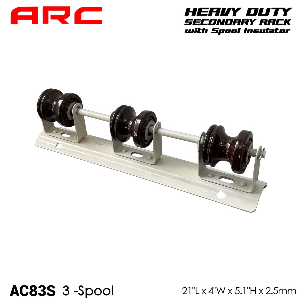 ARC HD Secondary Rack with Porcelain Spool (Shackle) Insulator for low ...