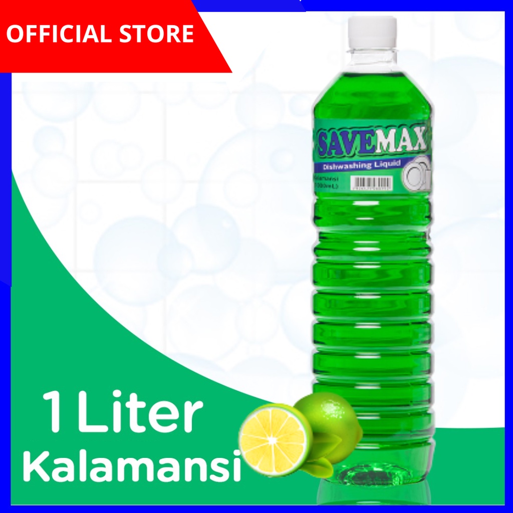 Savemax Dishwashing Liquid 1L - Kalamansi (Green) | Shopee Philippines