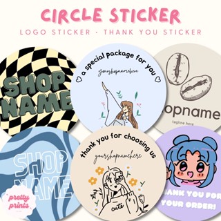 Circle Sticker Paper 2x2 — Thank You Sticker/ Logo Sticker/ Label ...
