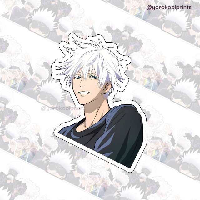 Satoru Gojo - Jujutsu Kaisen - Peeker, Icon - Waterproof Laminated ...