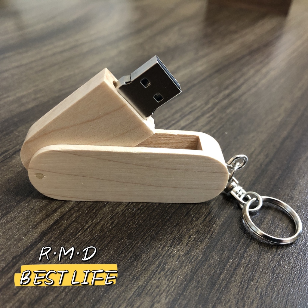 Wooden pendrive rotatable usb flash drive 4GB 8GB 16GB 32GB memory ...