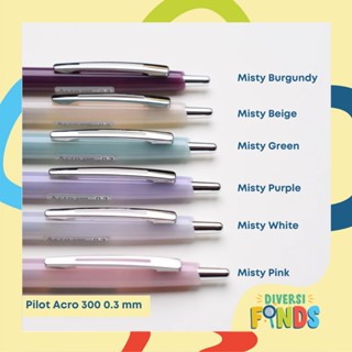 Pilot Acroball 300 MISTY SERIES Retractable Ballpen - BLACK Ink - 0.3mm ...