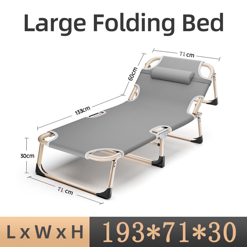 Folding Bed With Foam Single Bed Reclining Chair Cloth Outdoor folding ...