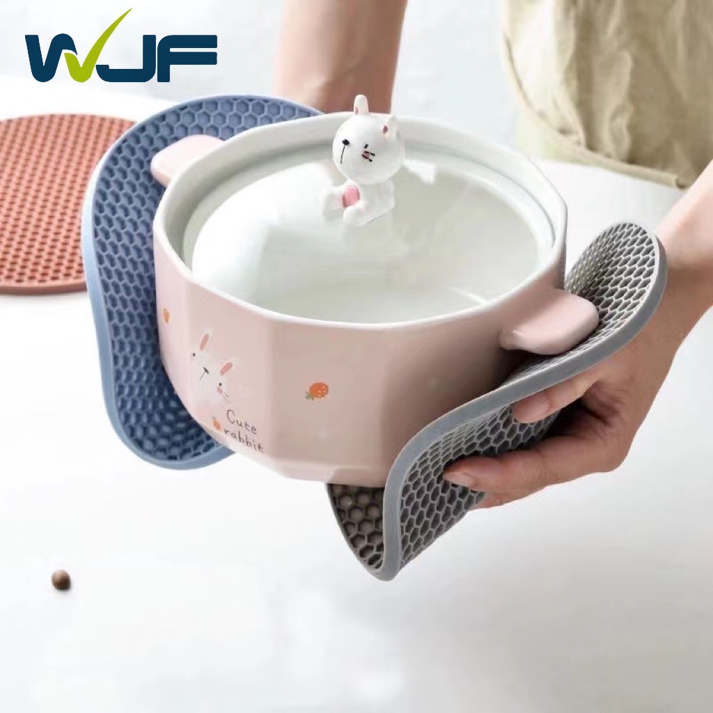Round Insulation Rubber Mat Non-Slip Heat-Resistant Anti-Scalding ...