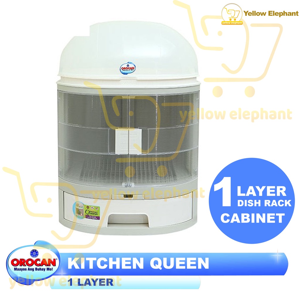 Orocan Kitchen Queen 1 Layer Dish Rack Cabinet | Shopee Philippines