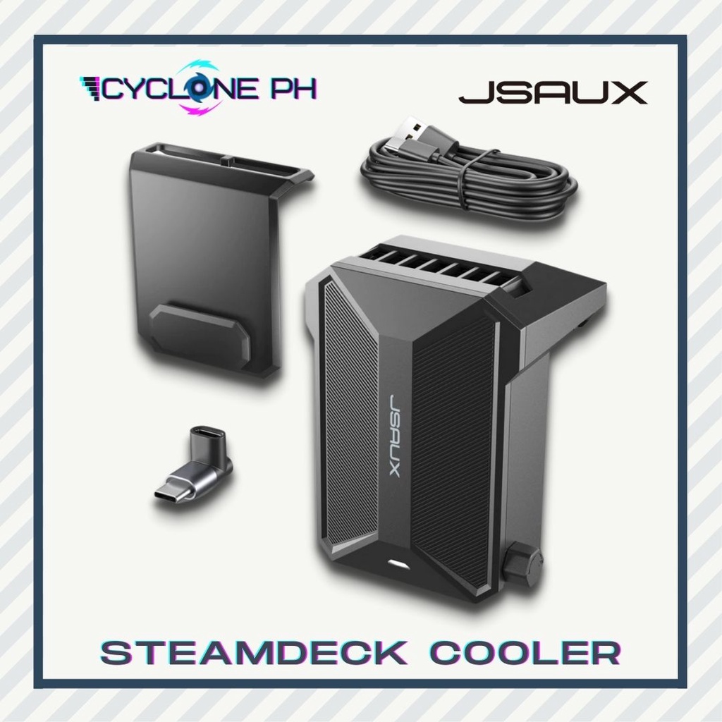[Cyclone PH] JSAUX Cooling Fan for Steam Deck with Built-in Battery ...