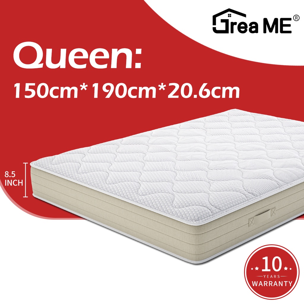 DreaMe 8.1 inch Double coil Spring mattress foam bed matress Single ...