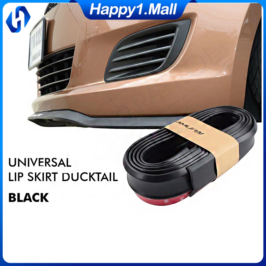 Car Front Bumper Lip Protector Rubber Splitter Valance Chin Body Guard ...