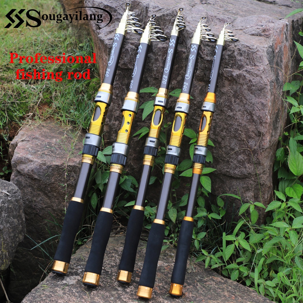 Sougayilang Fishing Rod 2.1m-3.6m 6*8 Sections Spinning Fishing Rod EVA ...