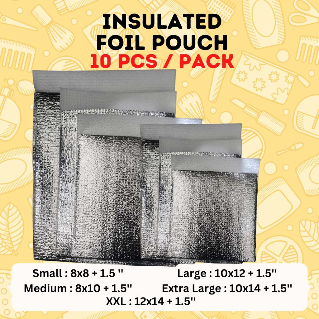Insulated Thermal Pouch Set of 10 Pieces | Shopee Philippines