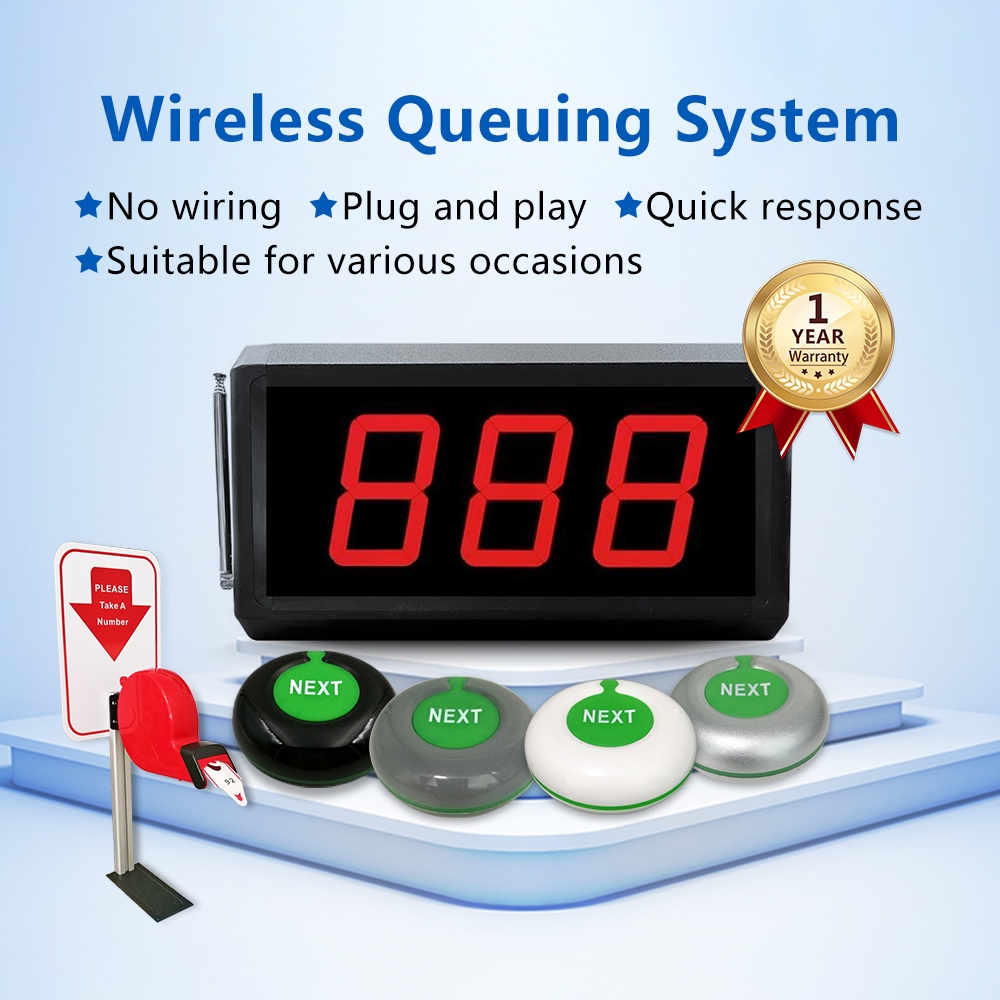 YCALL Queuing Number System Pager Management Digital Number Counter for ...