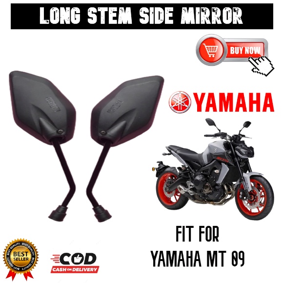 BEST SELLER! YAMAHA MT 09 | Motorcycle Yamaha Side Mirror Long Stem ...