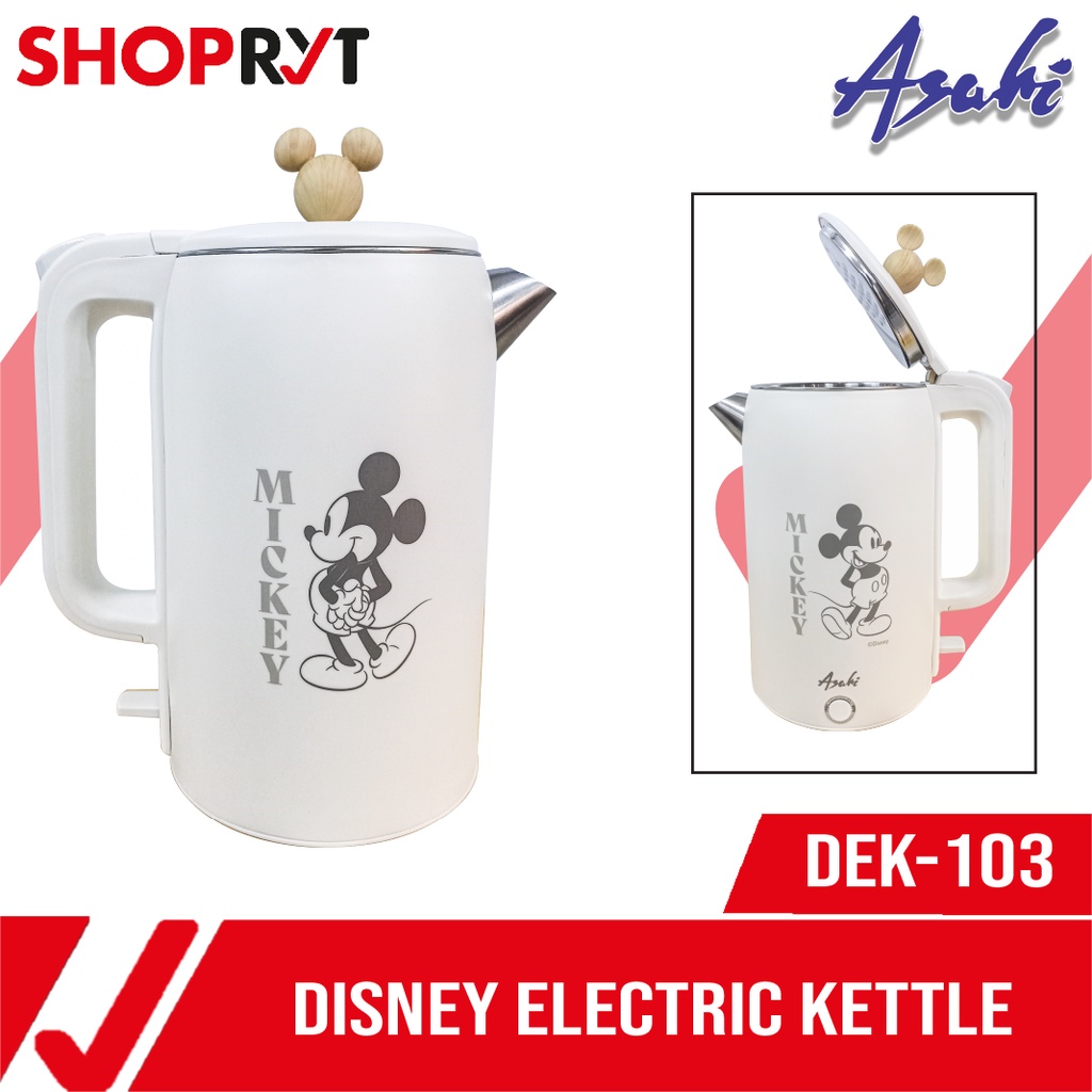 Asahi DEK 103 Mickey Electric Kettle 1.75 Liters | Shopee Philippines