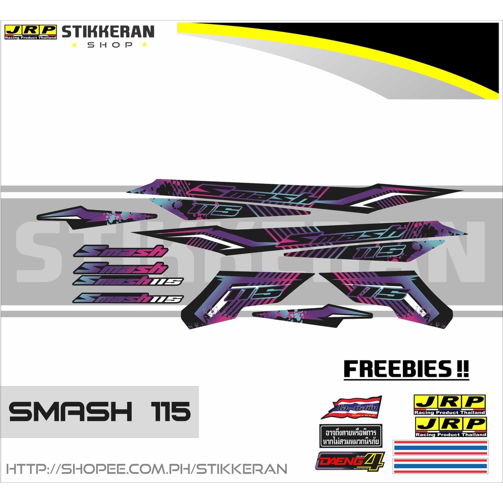 SMASH 115 STOCK DECAL NEW DESIGN | Shopee Philippines