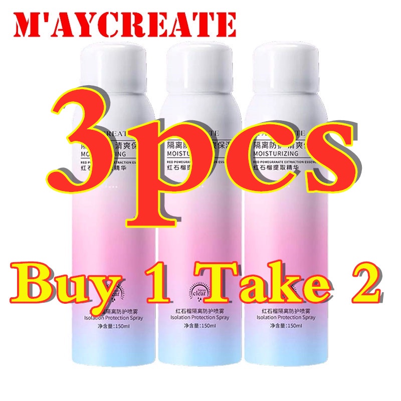 Buy 1 Take 2 3pcs Maycreate Skin Whitening Spray Original Sunscreen ...