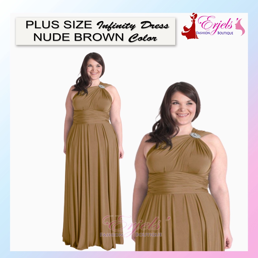 PLUS SIZE Infinity Dress With Tube Floor Length | Can fit to 34-42 ...