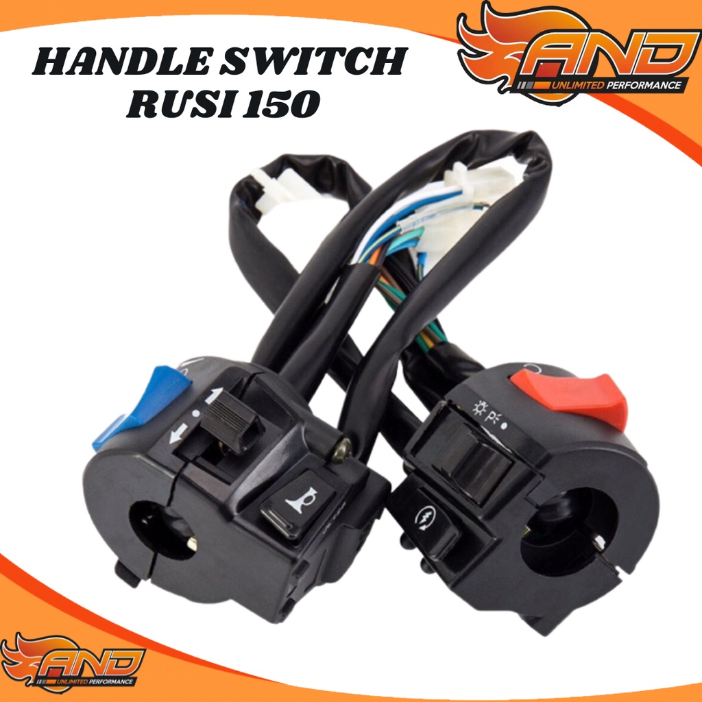 MOTORCYCLE HANDLE SWITCH RUSI 150 1 SET | Shopee Philippines