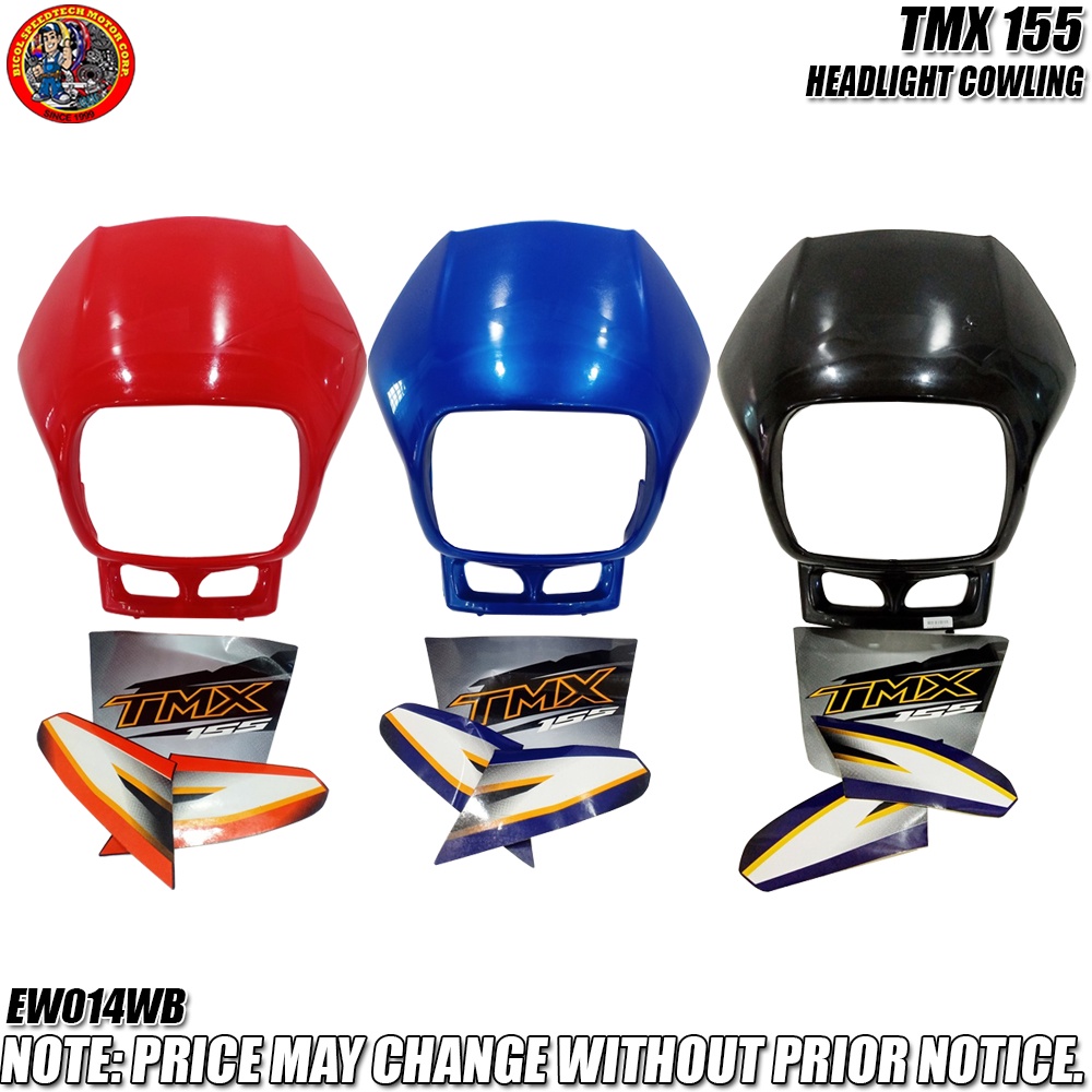 TMX 155 C.D.I. HEADLIGHT COWLING (EW014W) | Shopee Philippines