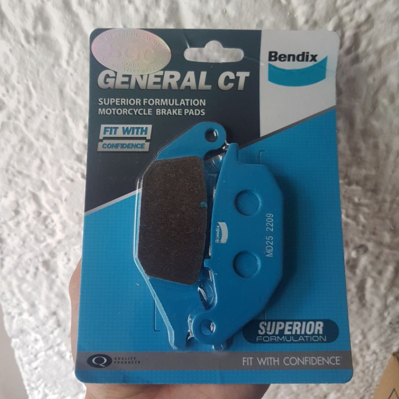 BENDIX Brake Pads MD25 (XRM-Trinity , Raider150, Shogun125) (Original ...