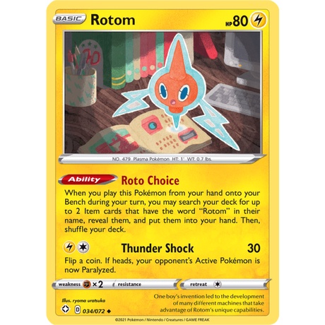 Rotom Pokemon Cards TCG (4th Gen Pokemon) | Shopee Philippines