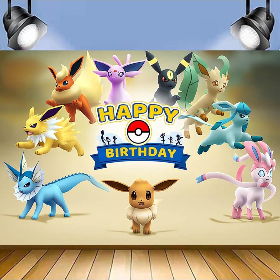Picchu Photography Background Pokemon Theme Birthday Newborn Shower ...