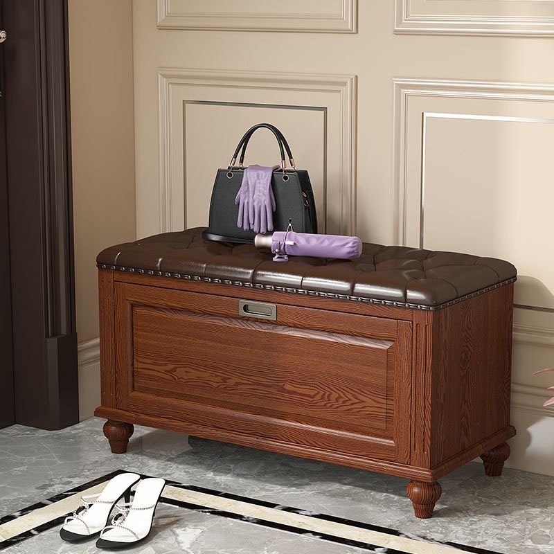 Solid wood shoe stool Multi-functional multi-layer shoe cabinet Dump ...